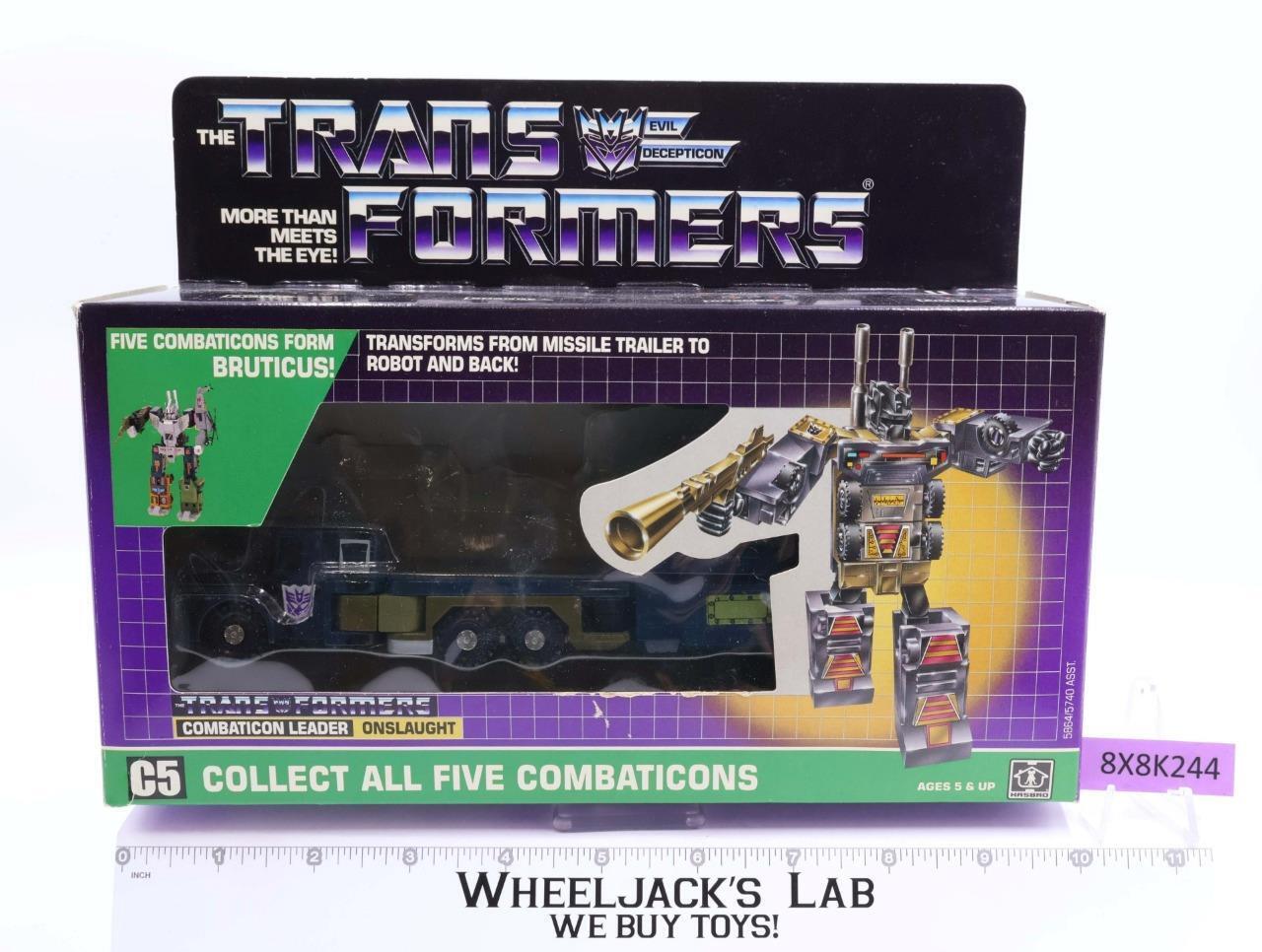 Onslaught 100% Complete W/ NICE FIGURE & BOX 1986 G1 Transformers ...