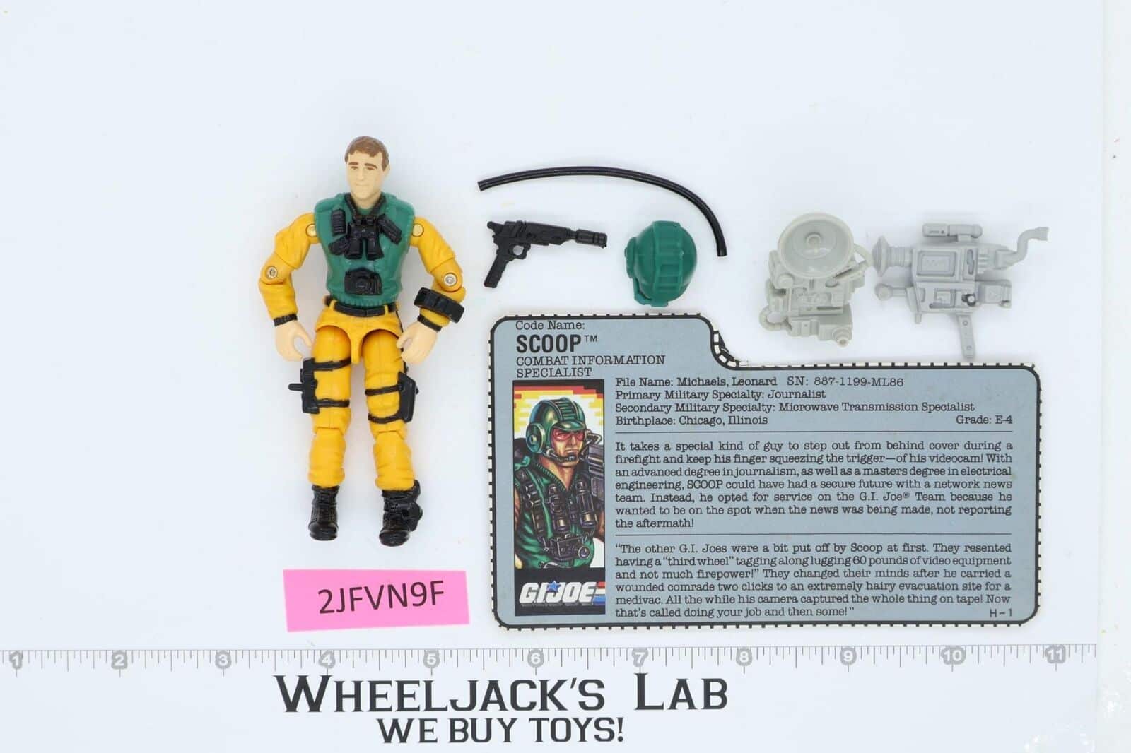 Scoop V1 100% Complete G.I. Joe 1989 Hasbro Vintage Action Figure ...