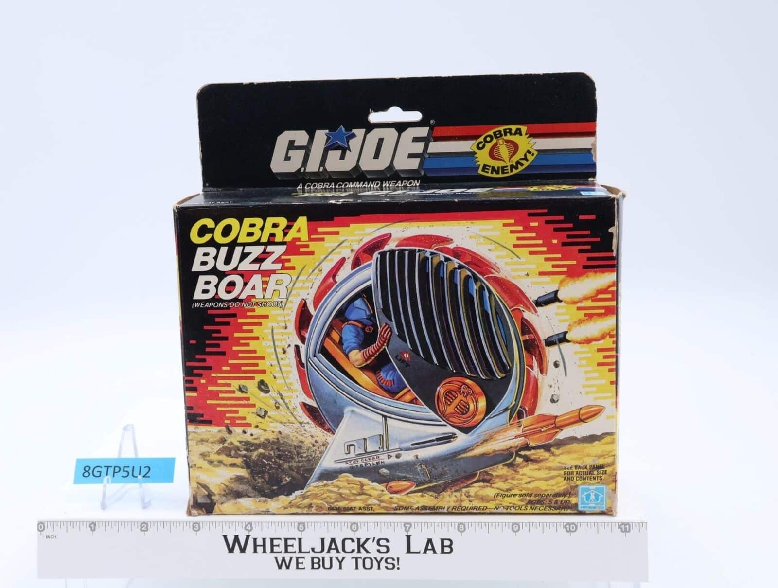 Cobra Buzz Boar 100% Complete W/Box GI Joe 1987 Hasbro Vintage Action ...