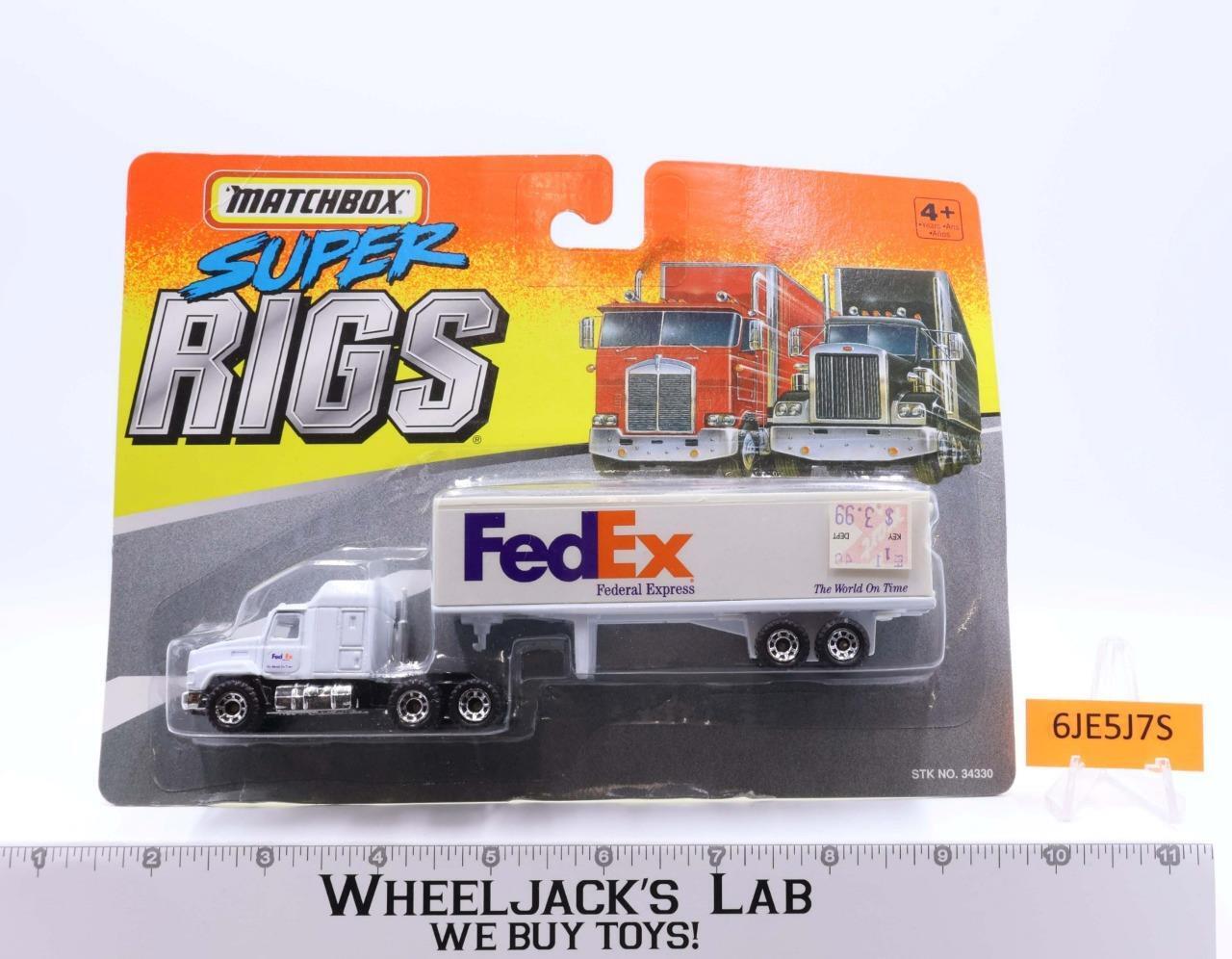 FedEx Semi Matchbox Super Rigs Die Cast 1995 MOSC NEW - Wheeljack's Lab