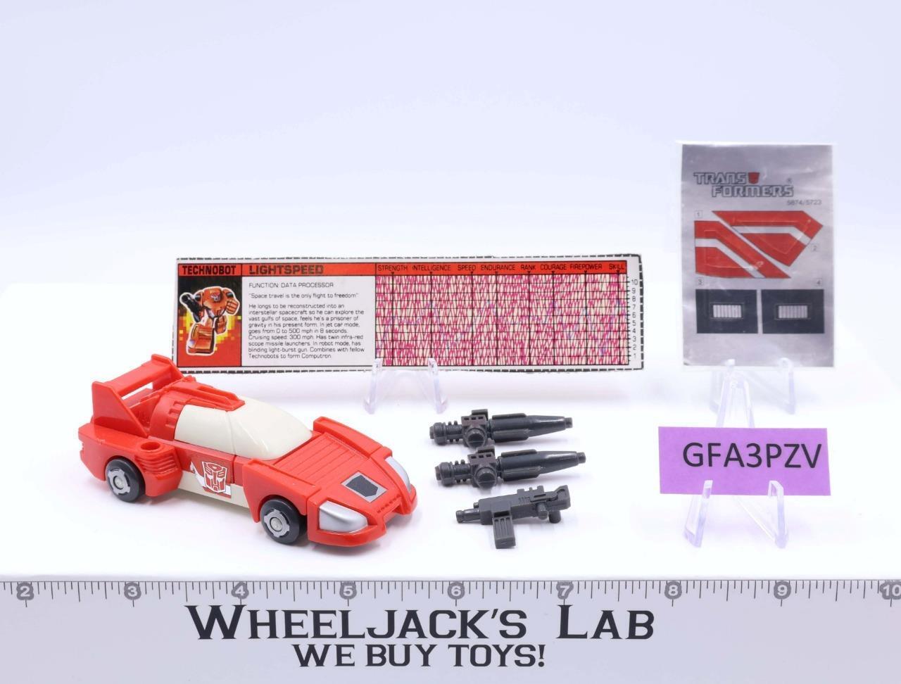 Lightspeed 100% Complete UNUSED STICKERS 1987 Vintage G1 Transformers ...