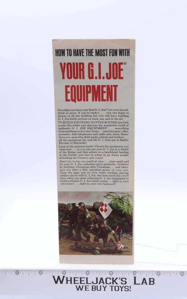 G.I. Joe Pamphlet How To Have The Most Fun With Your G.I. Joe Equipment ...