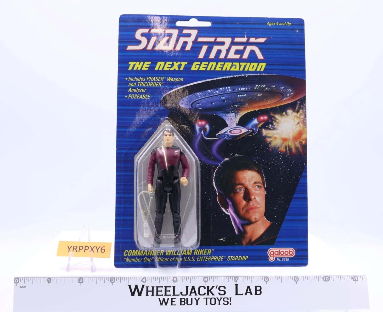 Commander William Riker Star Trek The Next Generation Galoob 1988 NEW ...