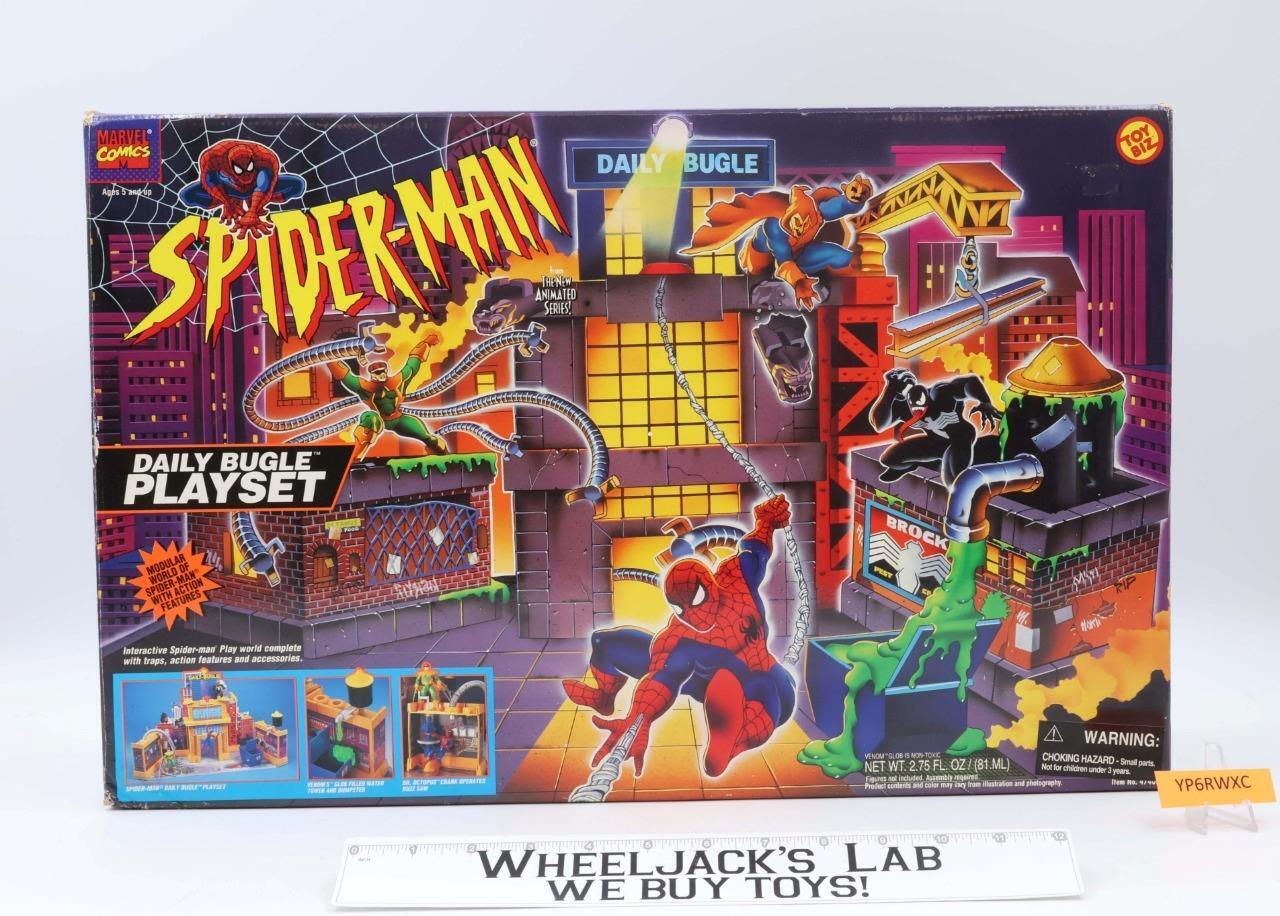 Daily Bugle Playset Complete Marvel Comics Spiderman 1994 Toybiz Action ...