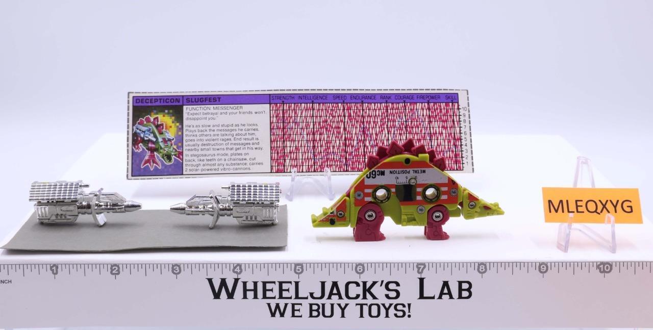 Slugfest 100% Complete 1986 Vintage G1 Transformers Stegosaurus Action ...