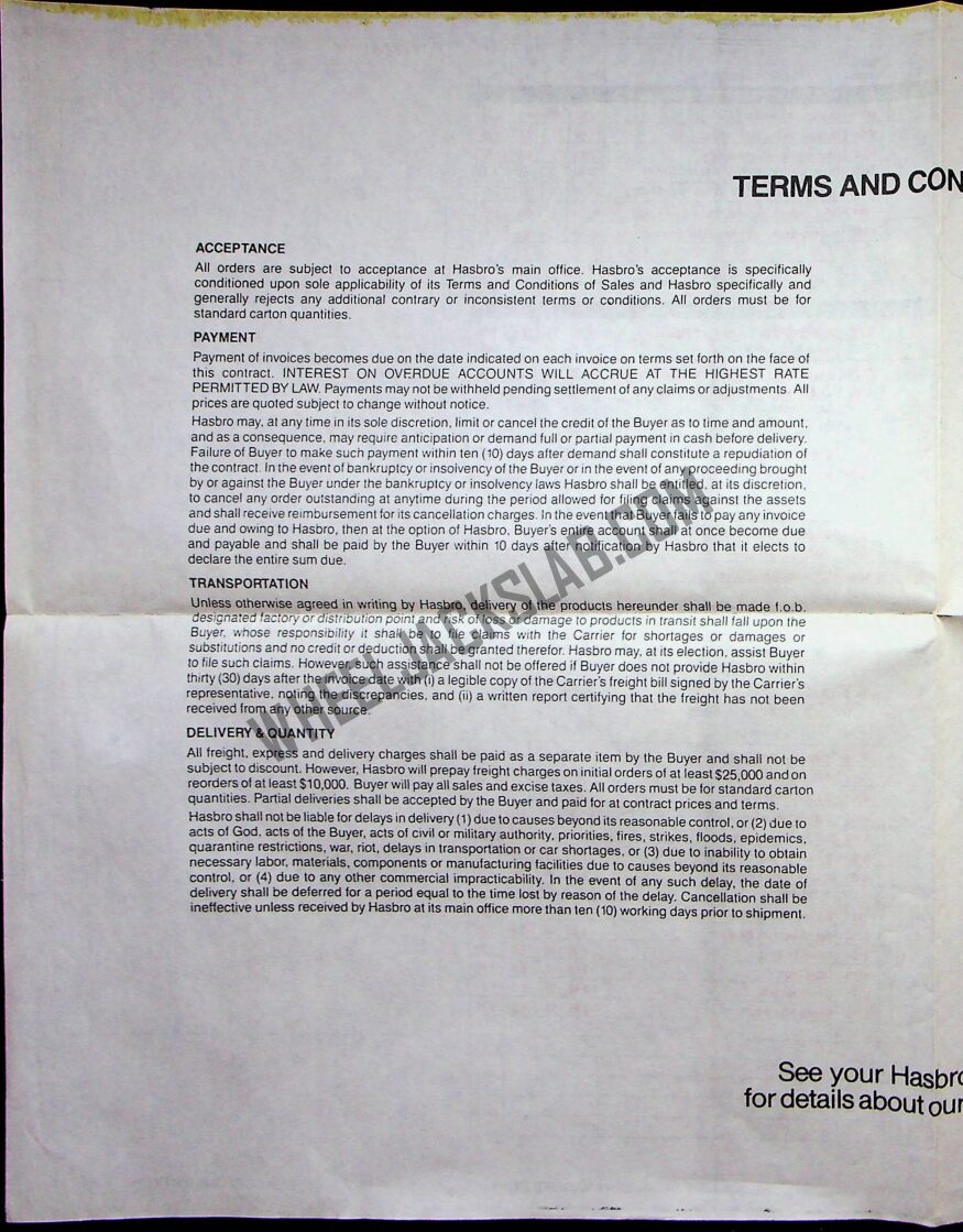 1987 Hasbro Toy Fair Catalog - Wheeljack's Lab