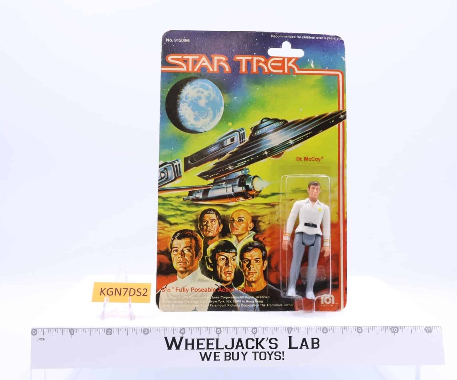 Dr. McCoy 3.75" Star Trek 1979 Mego Vintage Action Figure SEALED MOSC ...