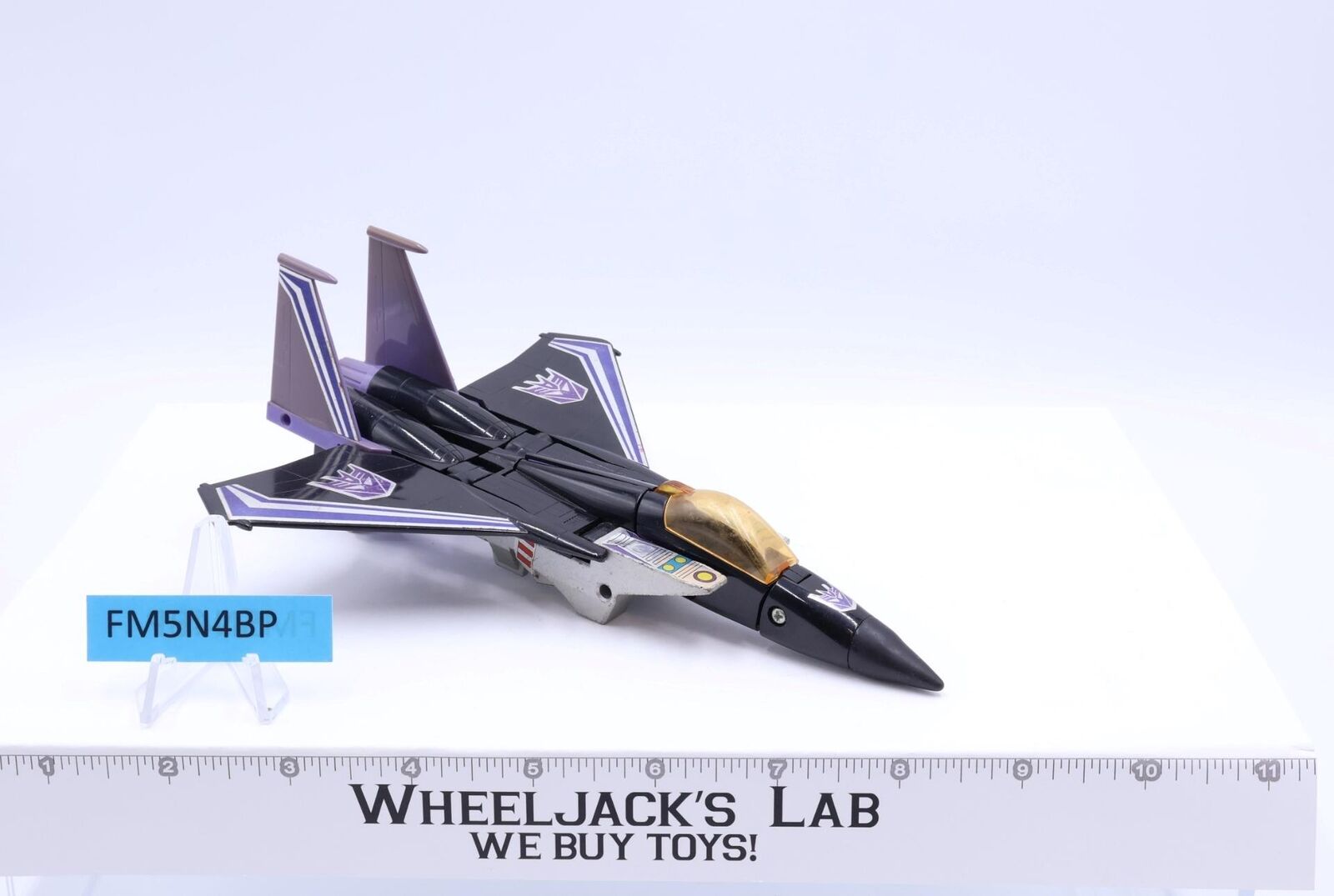 Skywarp 1984 Vintage G1 Transformers F-15 Fighter Hasbro Action Figure ...