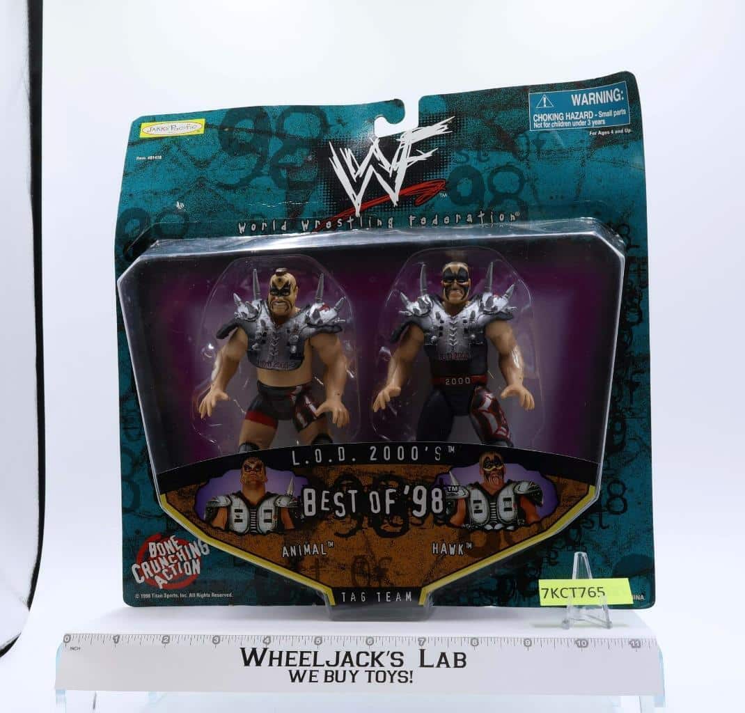 Animal & Hawk Tag Team Best of '98 WWF 1998 Jakks Pacific NEW SEALED ...