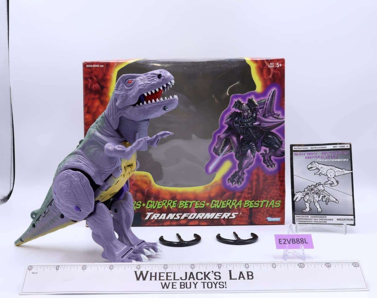 Megatron T-Rex 100% Complete W/Box Transformers Beast Wars 1995 Hasbro ...