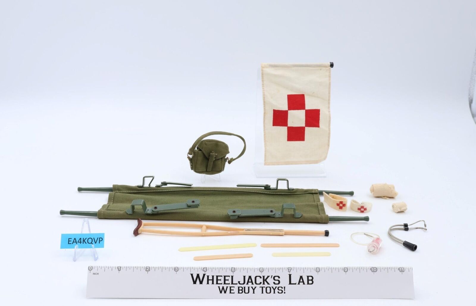 GI Joe Equipment Sets Marine Medic 1964 Vintage Hasbro 12" Accessory ...