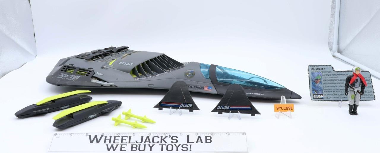 Phantom X-19 W/Ghostrider 100% Complete 1988 GI Joe Hasbro Vintage ...