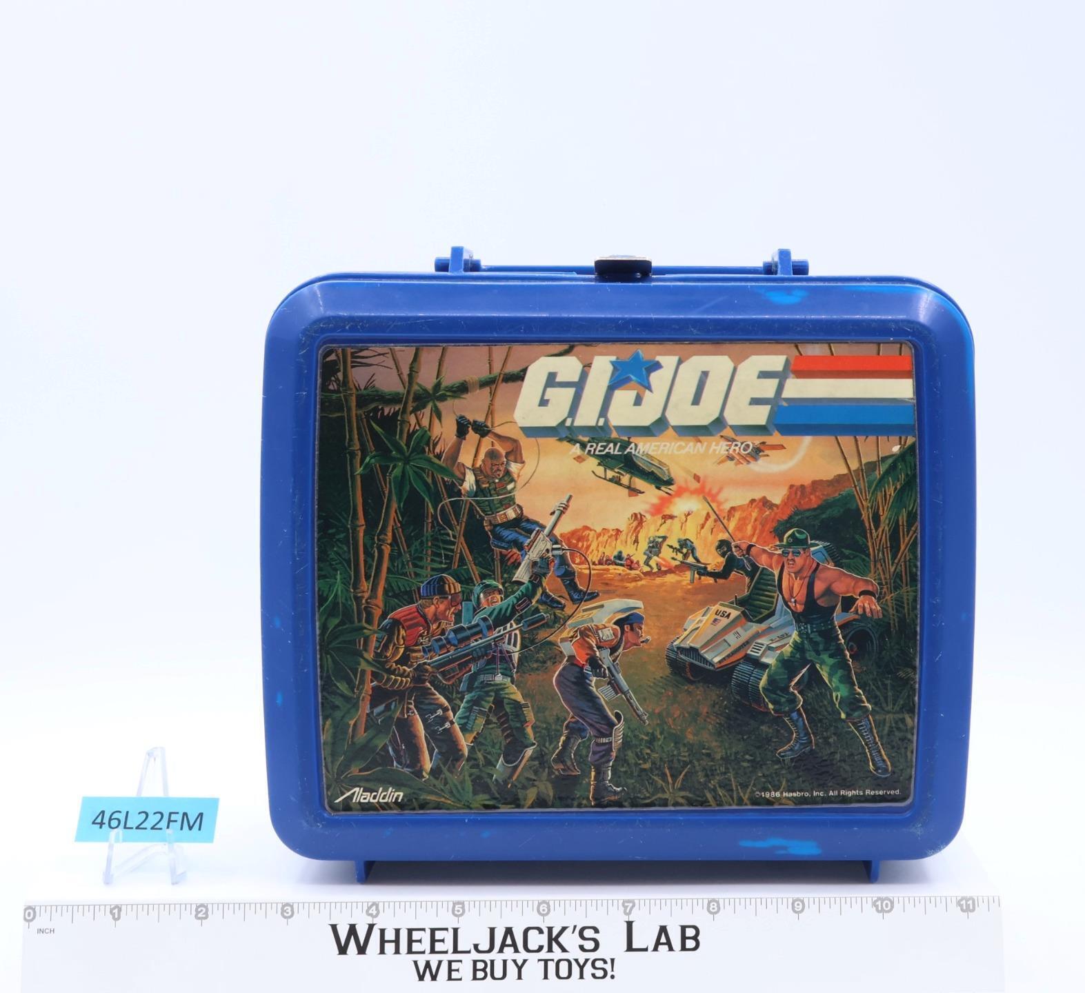 GI Joe Plastic Blue Lunchbox 1986 Hasbro Aladdin - Wheeljack's Lab