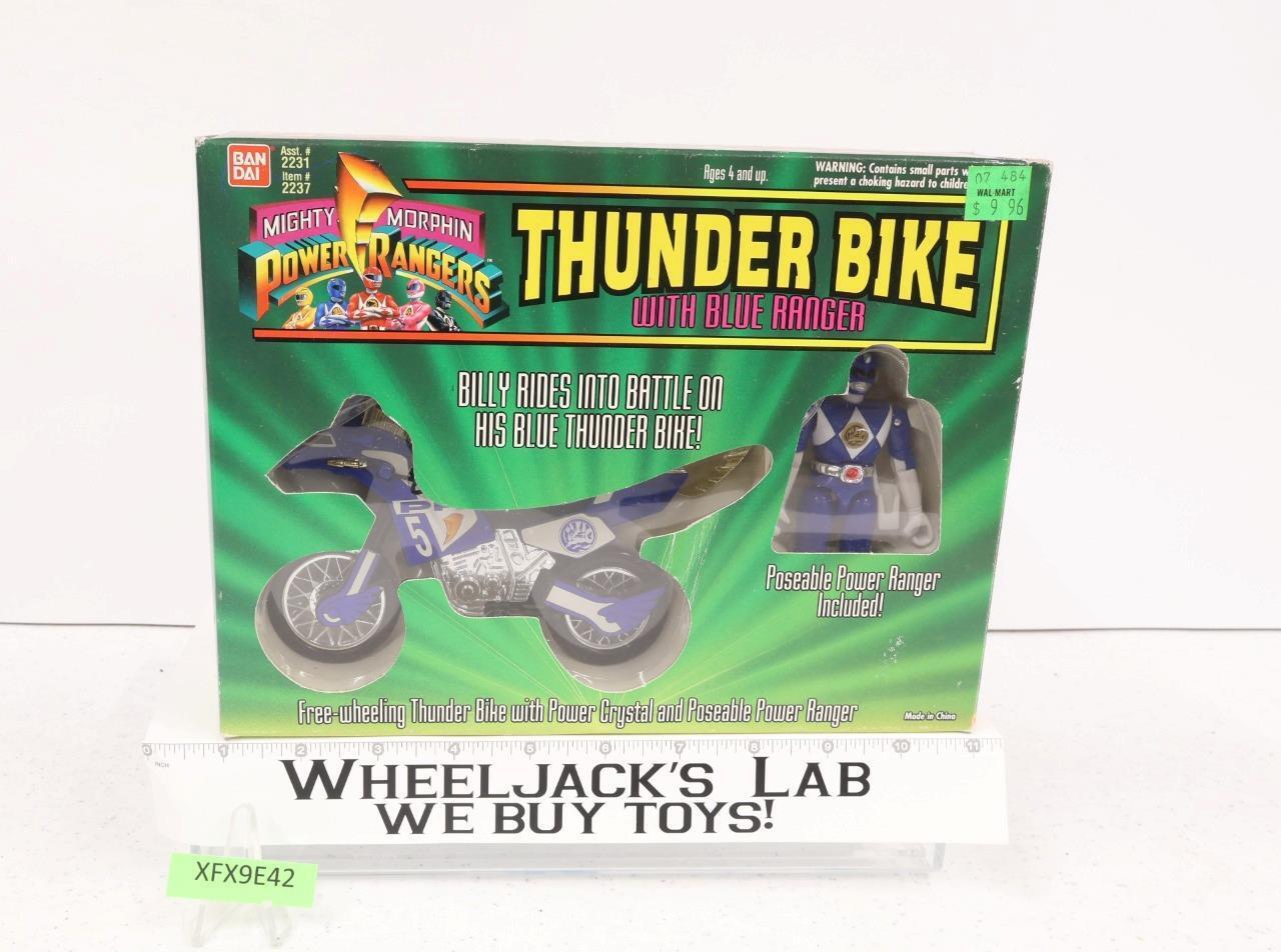Thunder Bike W/Blue Ranger MMPR Power Rangers 1994 Bandai Action Figure ...