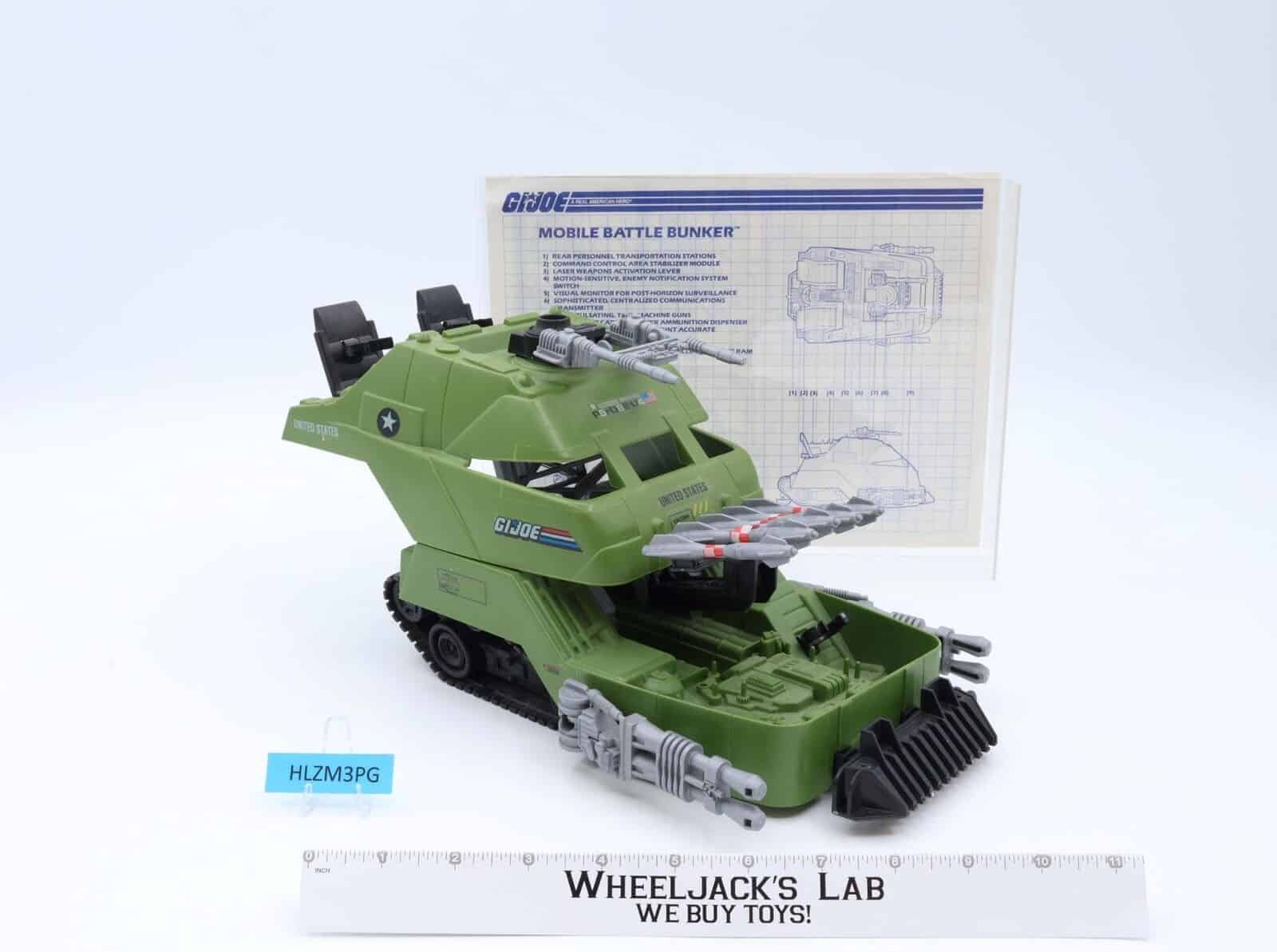 Mobile Battle Bunker 100% Complete GI Joe 1990 Hasbro Action Figure ...