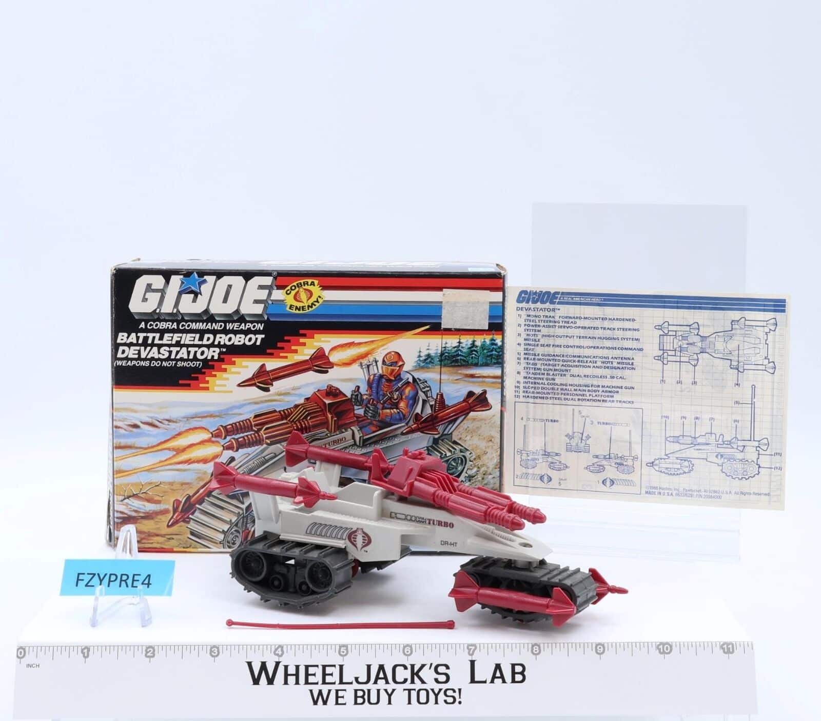 Devastator Battlefield Robot 100% Complete GI Joe 1988 Hasbro Action ...