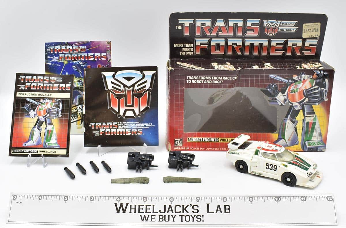 Wheeljack 100% Complete W/Box 1985 Vintage Hasbro G1 Transformers ...