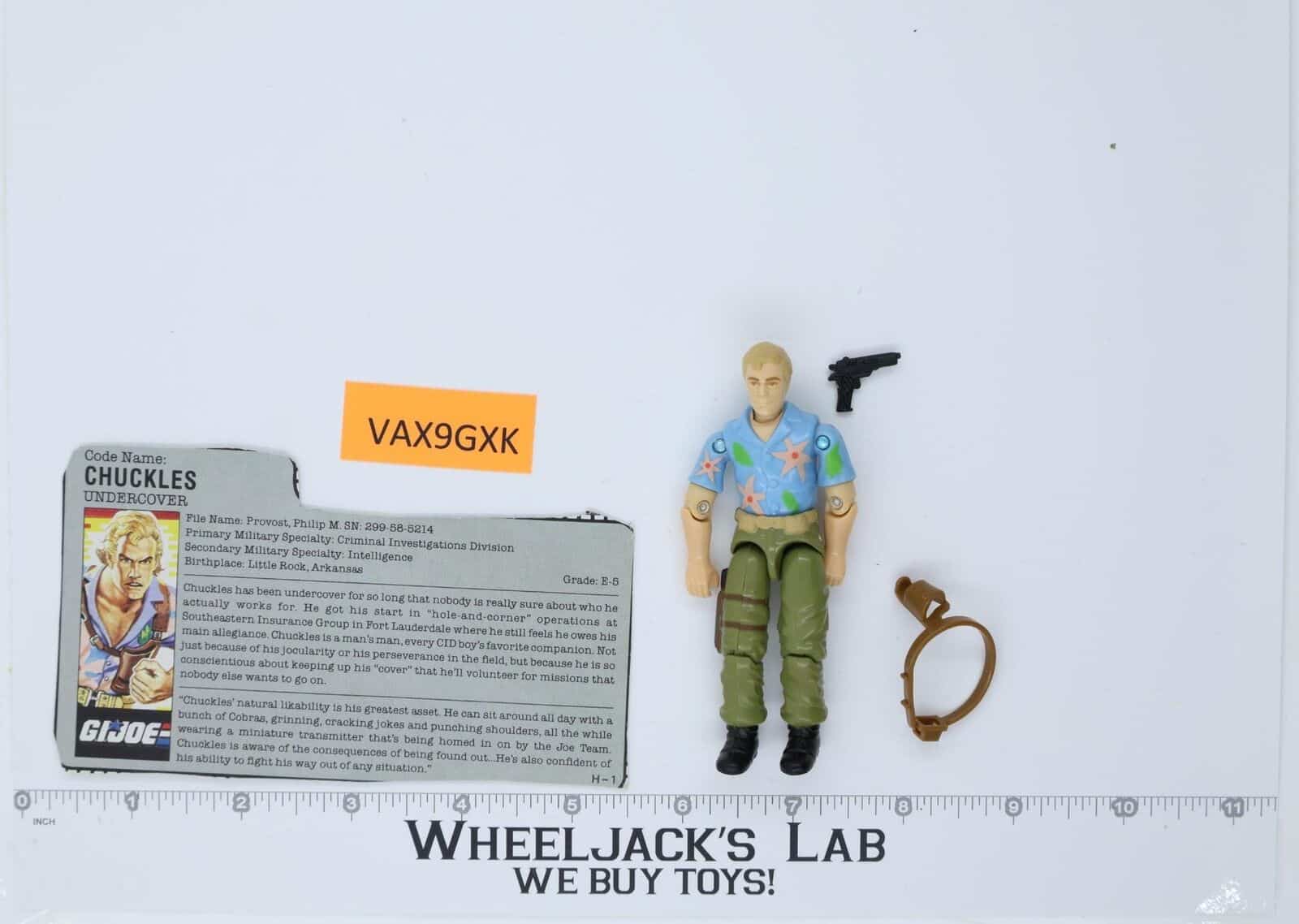 Chuckles V1 100% Complete G.I. Joe 1987 Hasbro Vintage Action Figure ...