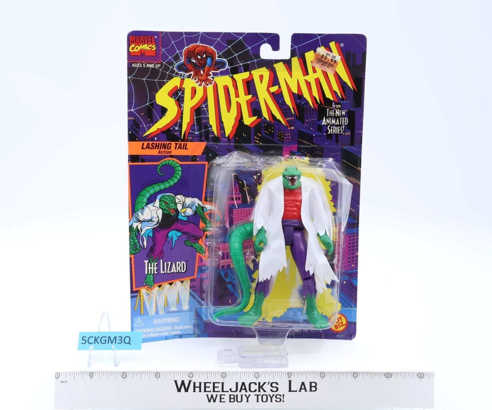 The Lizard Lashing Tail Marvel Comics Spider-Man 1994 ToyBiz Figure NEW ...