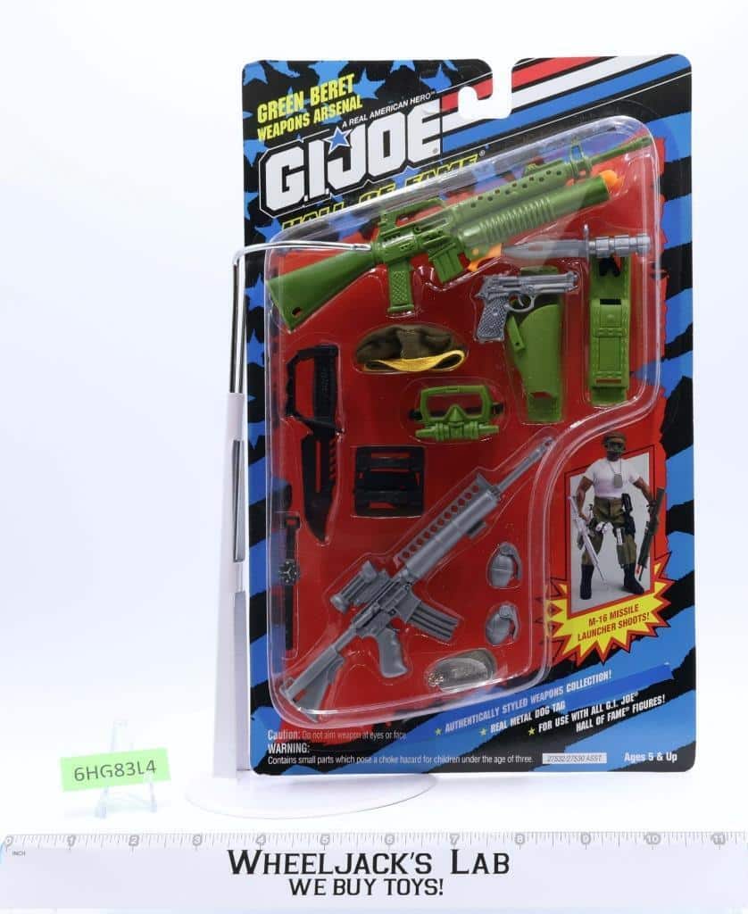 Green Beret Weapons Arsenal Hall of Fame GI Joe 12" MOSC 1993 Action ...