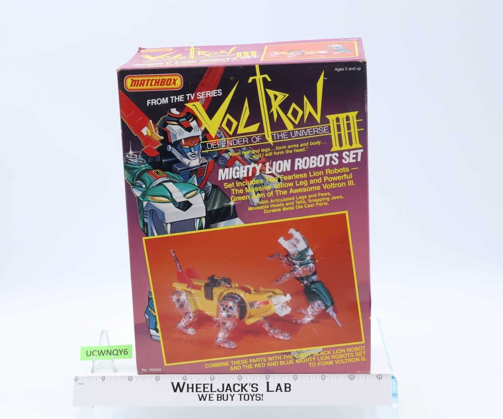 Mighty Lion Robots Set Voltron Defender of the Universe III 1984 ...