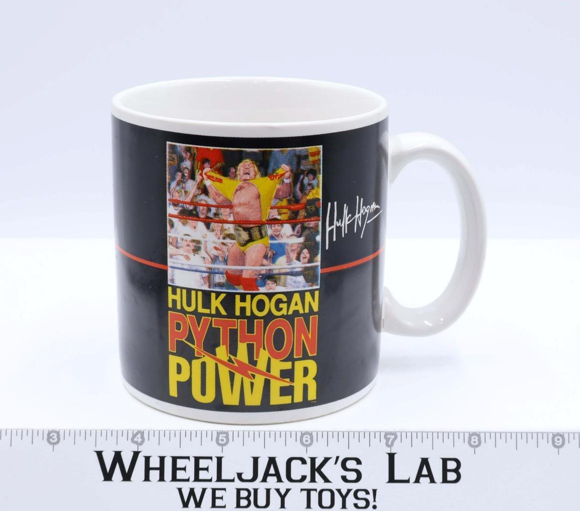 WWF Hulk Hogan 1990 Wrestling Mug Cup Python Power Vintage - Wheeljack ...