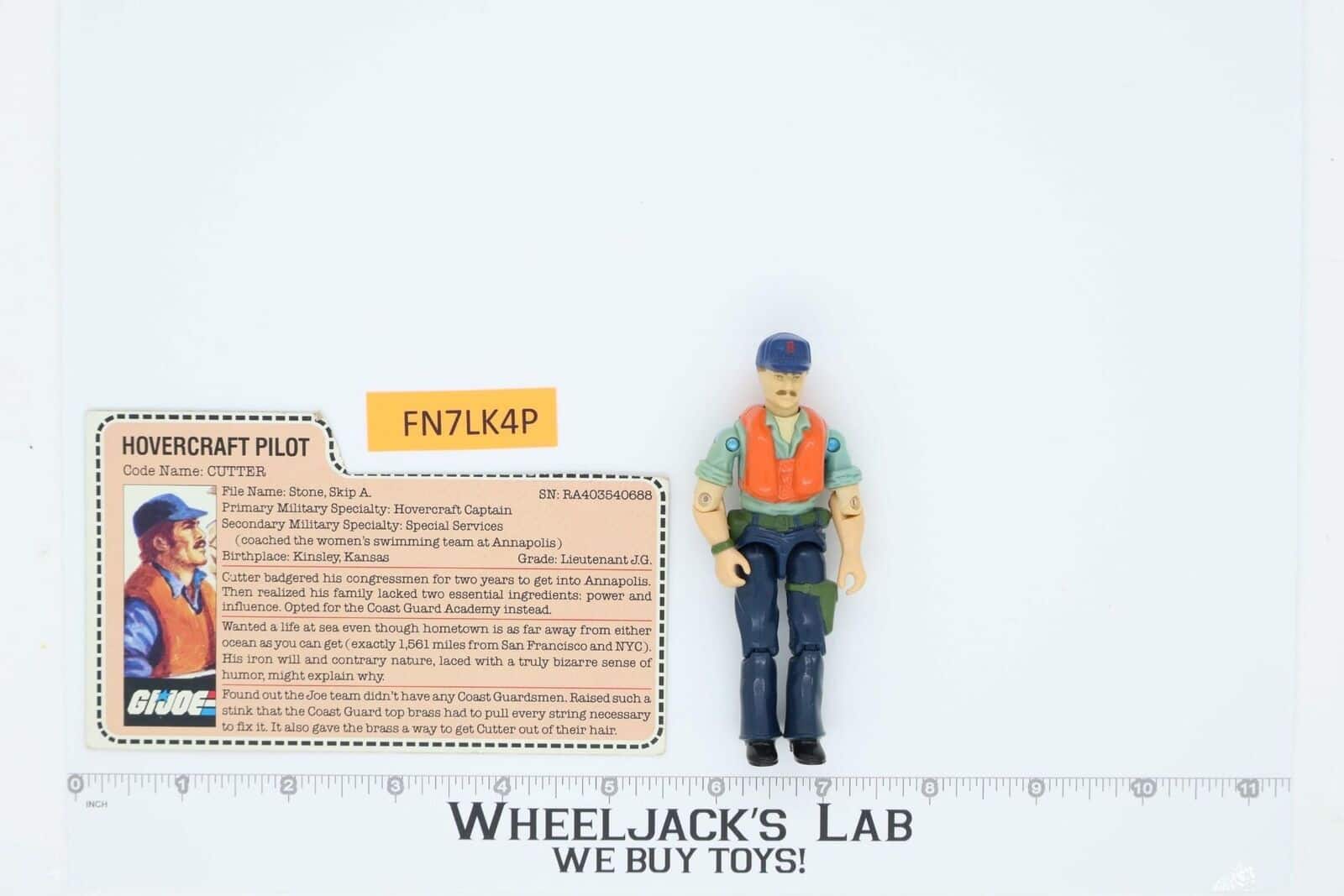 Cutter V1 100% Complete G.I. Joe 1984 Hasbro Vintage Action Figure ...