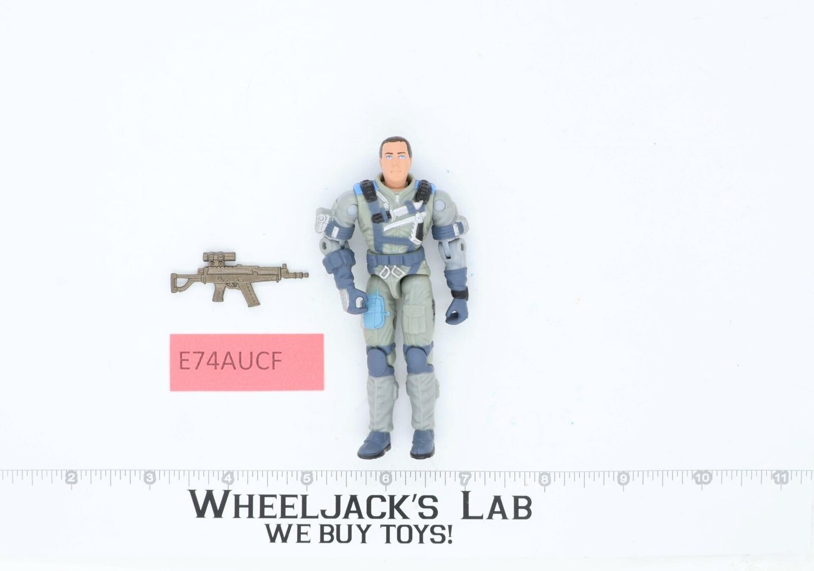 Sgt. Hacker V1 G.I. Joe 2003 Hasbro Action Figure - Wheeljack's Lab