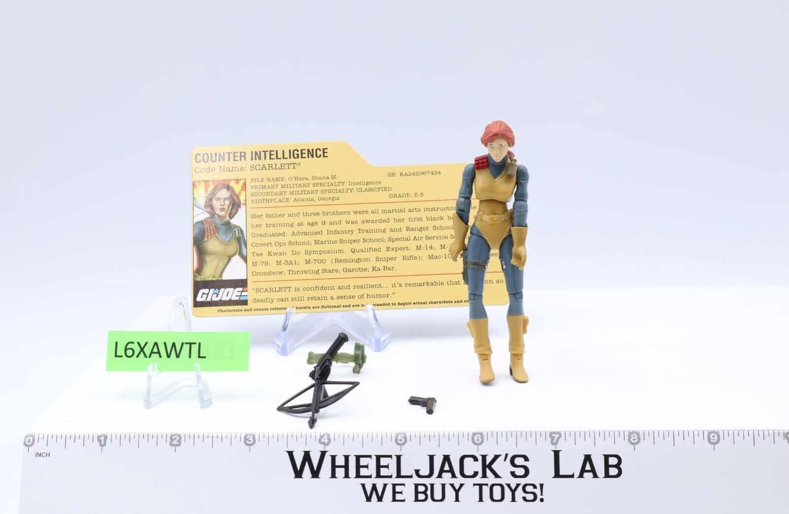 Scarlett v8 100% Complete GI Joe 25th Anniversary 2008 Hasbro Action ...