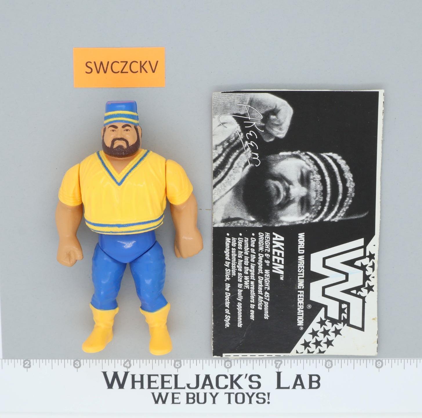 Akeem Series 1 100% Complete WWF Wrestling Action Figure Hasbro 1990 ...