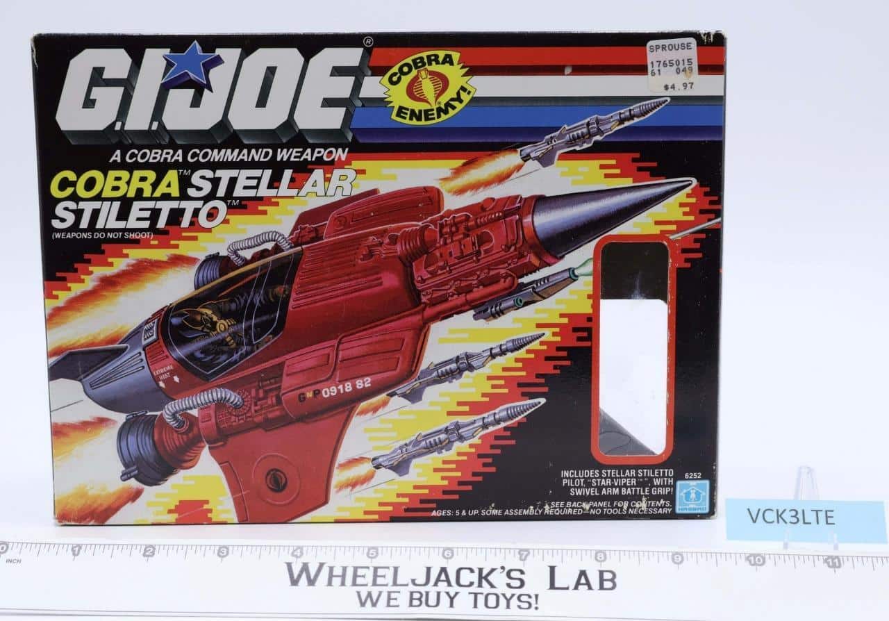 Cobra Stellar Stiletto W/Star Viper 100% Complete GI Joe 1987 Hasbro ...