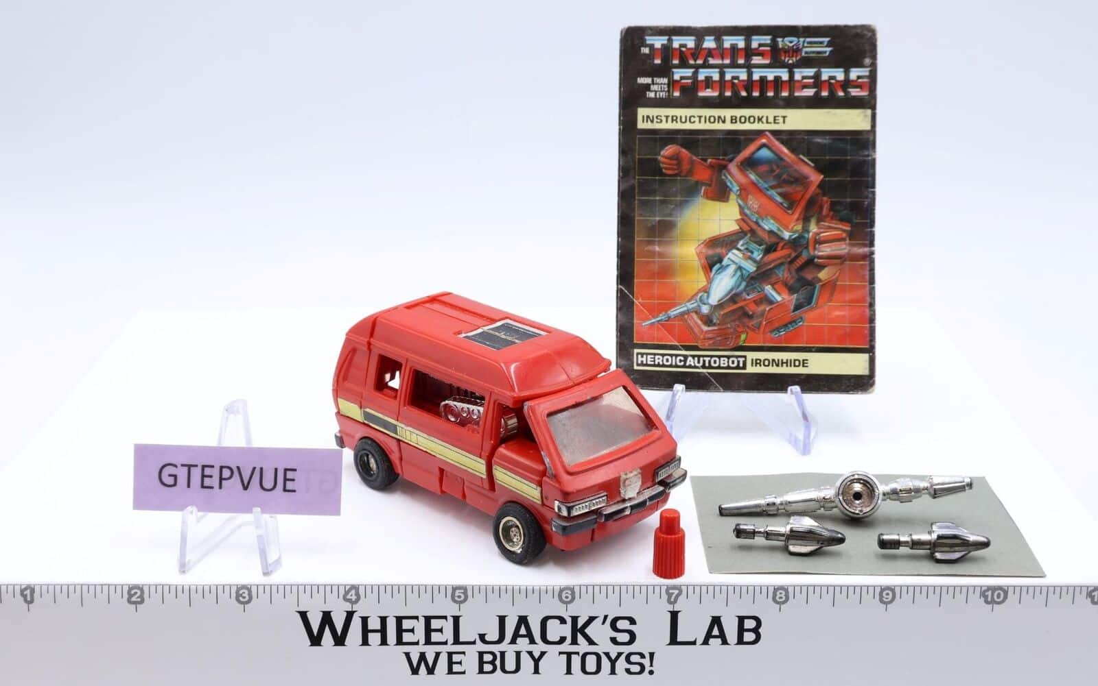 Ironhide 1990 Vintage G1 Transformers Hasbro Action Figure - Wheeljack ...