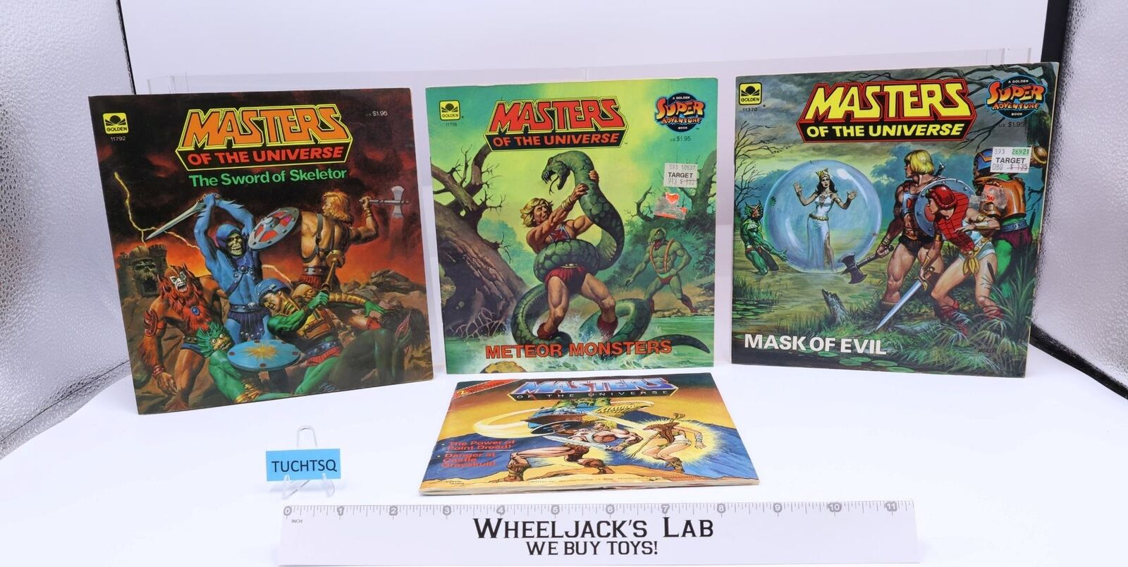 (4) He-Man Masters of the Universe MOTU Golden Book Mask Evil Meteor ...