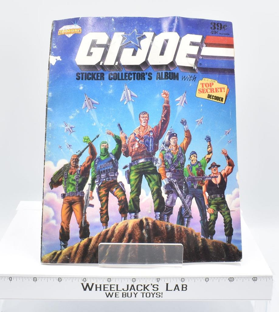 G.I. Joe Sticker Collector's Album W/ 30 Stickers Diamond 1986 Hasbro ...