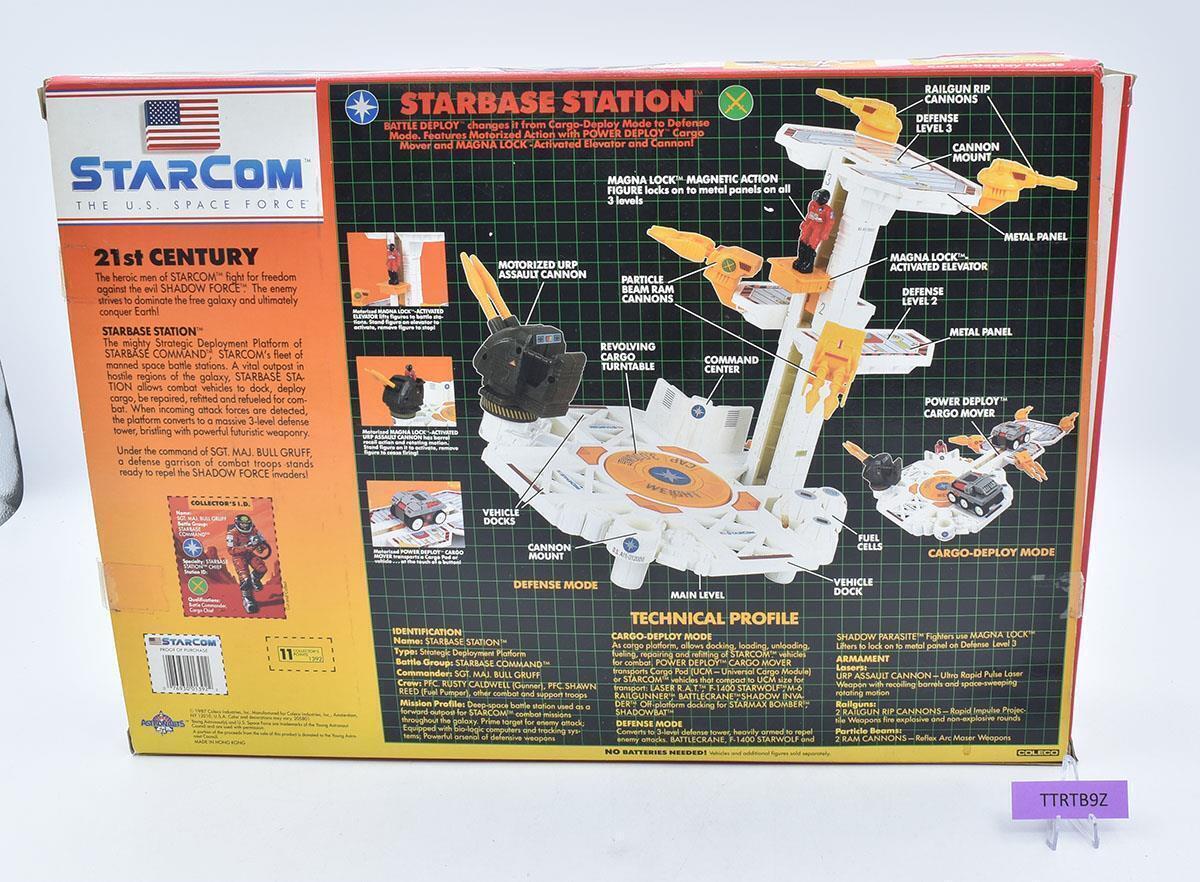 Starbase Station 100% Complete W/Box Starcom 1986 Coleco Action Figure ...