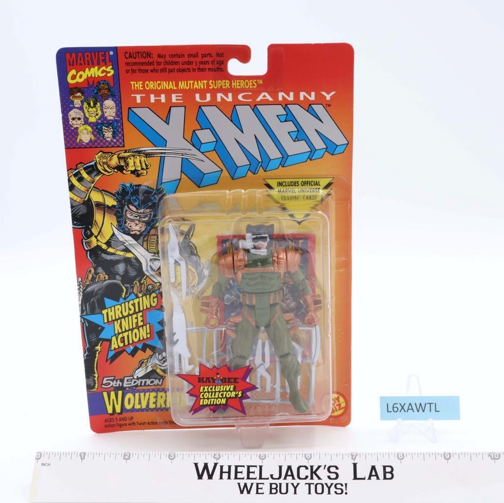 Wolverine 5th Edition W/Trading Card X-Men Kay Bee Edition 1993 Toy Biz ...