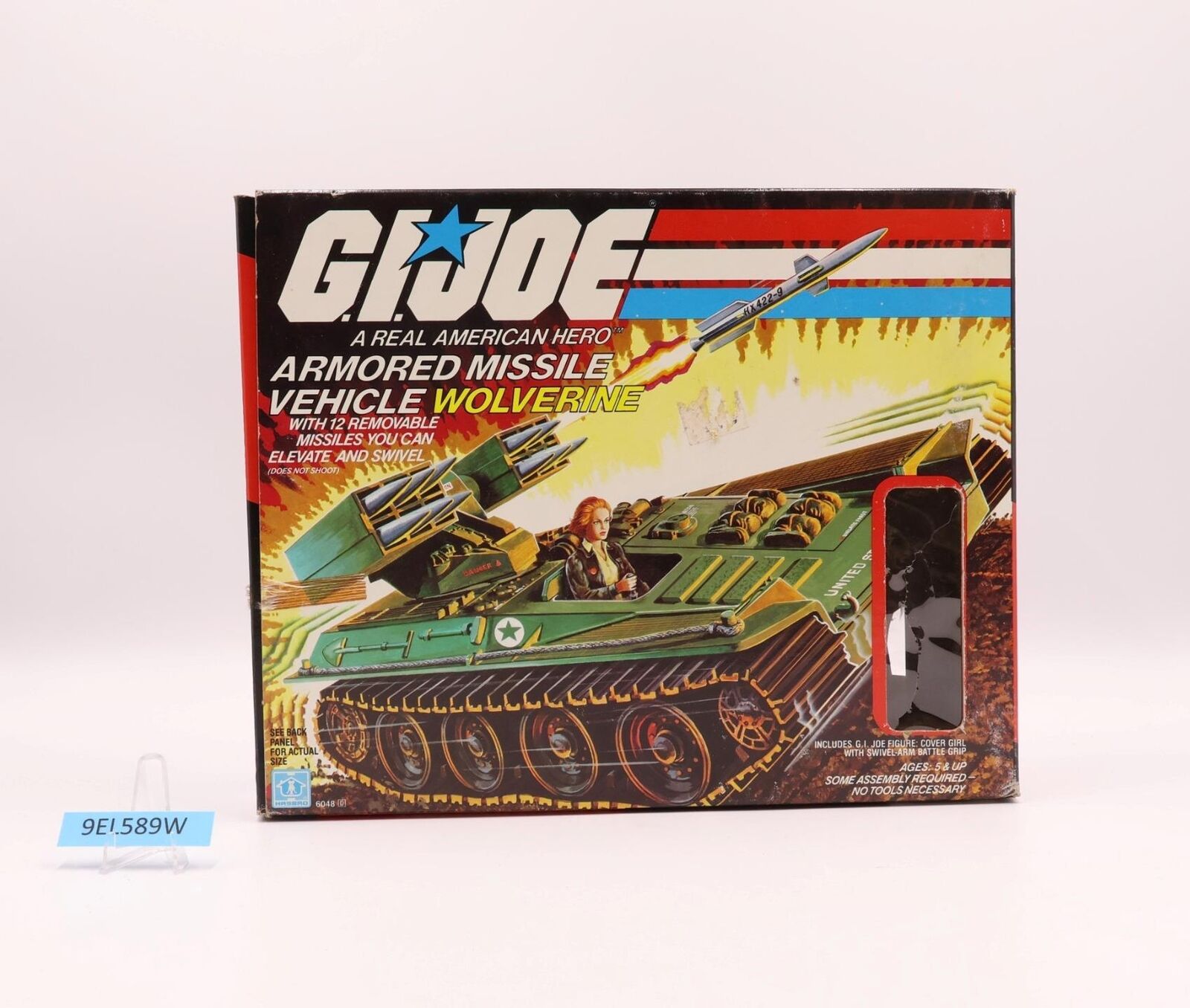 Wolverine W/ Cover Girl 100% Complete GI Joe 1983 Hasbro Action Figure ...