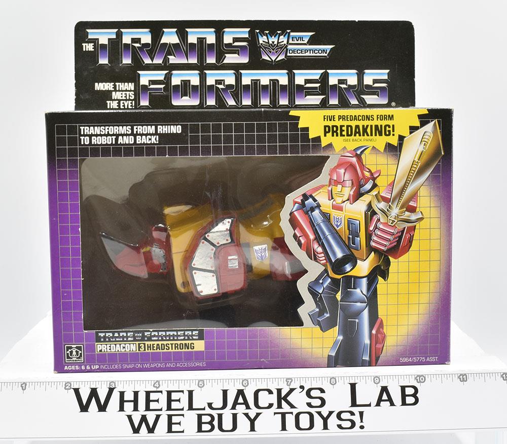 Headstrong METAL NR MINT MIB Complete 1986 Vintage Hasbro G1 ...