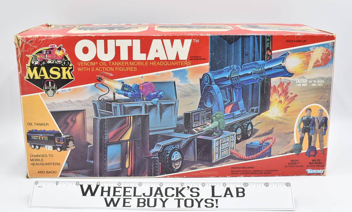 Outlaw Nash Gorey Miles Mayhem w Box Vehicle MASK M.A.S.K. 1986 Kenner ...