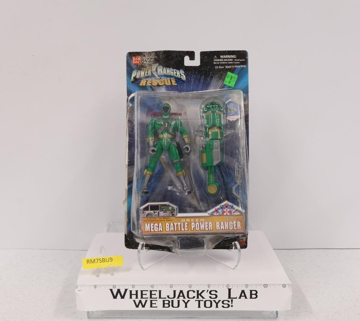 Green Mega Battle Ranger Power Rangers Lightspeed Rescue 1999 Bandai ...