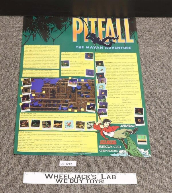 Pitfall The Mayan Adventure Gaming Poster 1995 SNES Activision ...