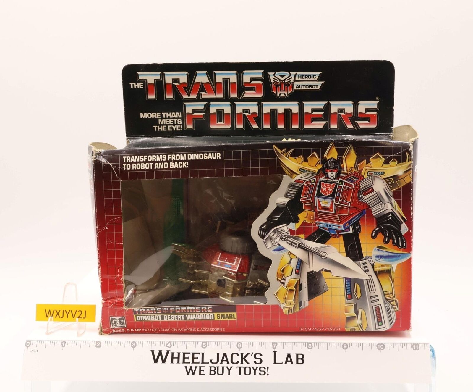 Snarl W/Box 100% Complete 1985 Vintage UNUSED STICKERS G1 Transformers ...