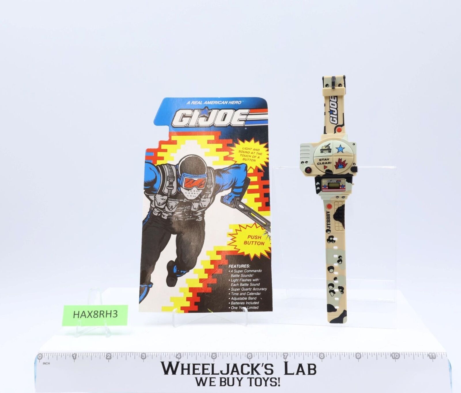 Snake Eyes Wrist Watch GI Joe Battle Corps 1993 Hasbro - Wheeljack's Lab