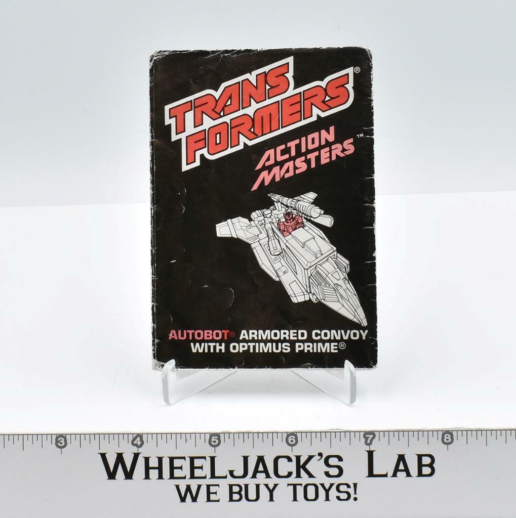 Armored Convoy Action Figure Instruction Manual Booklet 1990 G1 ...