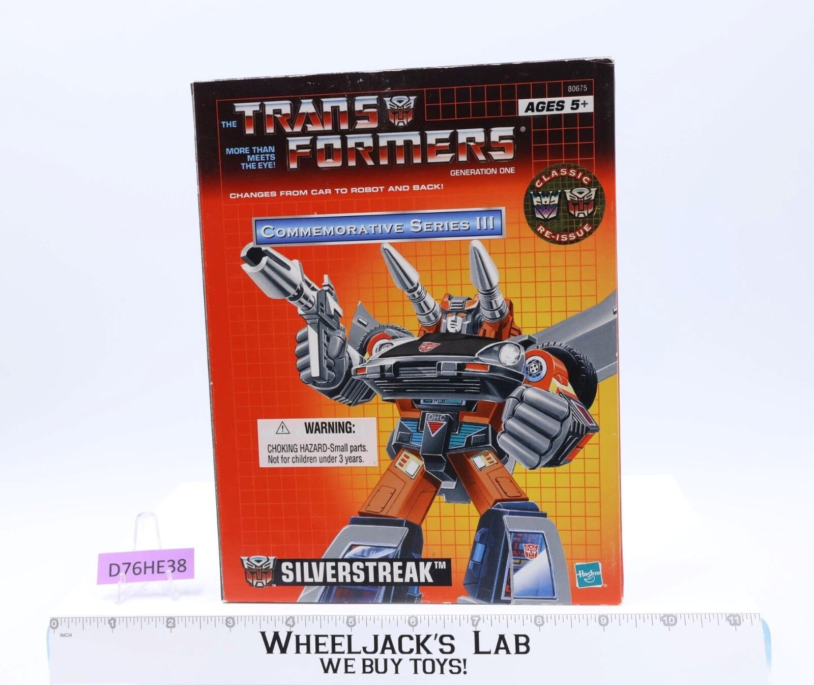 Silverstreak Commemorative Series Reissue Transformers 2002 Hasbro NEW ...