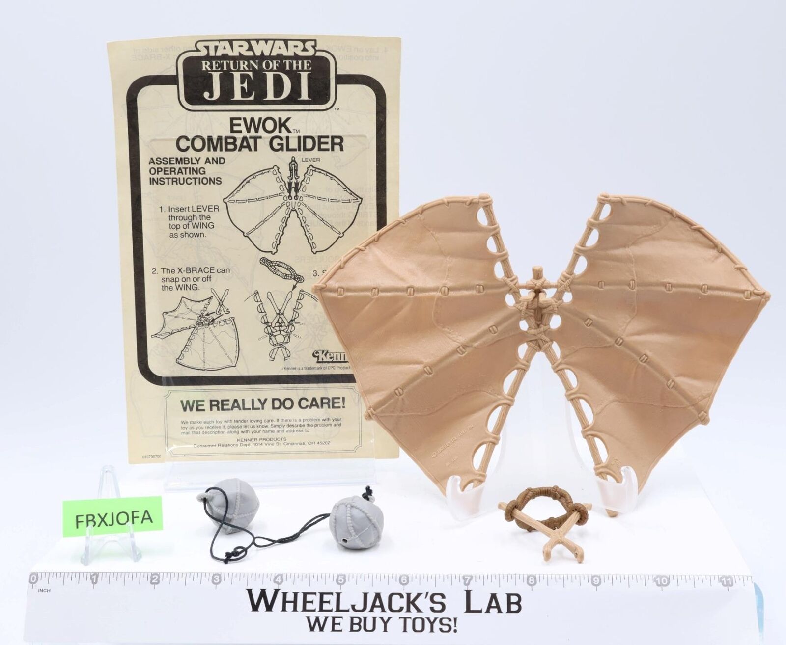 Ewok Combat Glider Complete W/Box Star Wars 1984 Kenner Action Figure ...