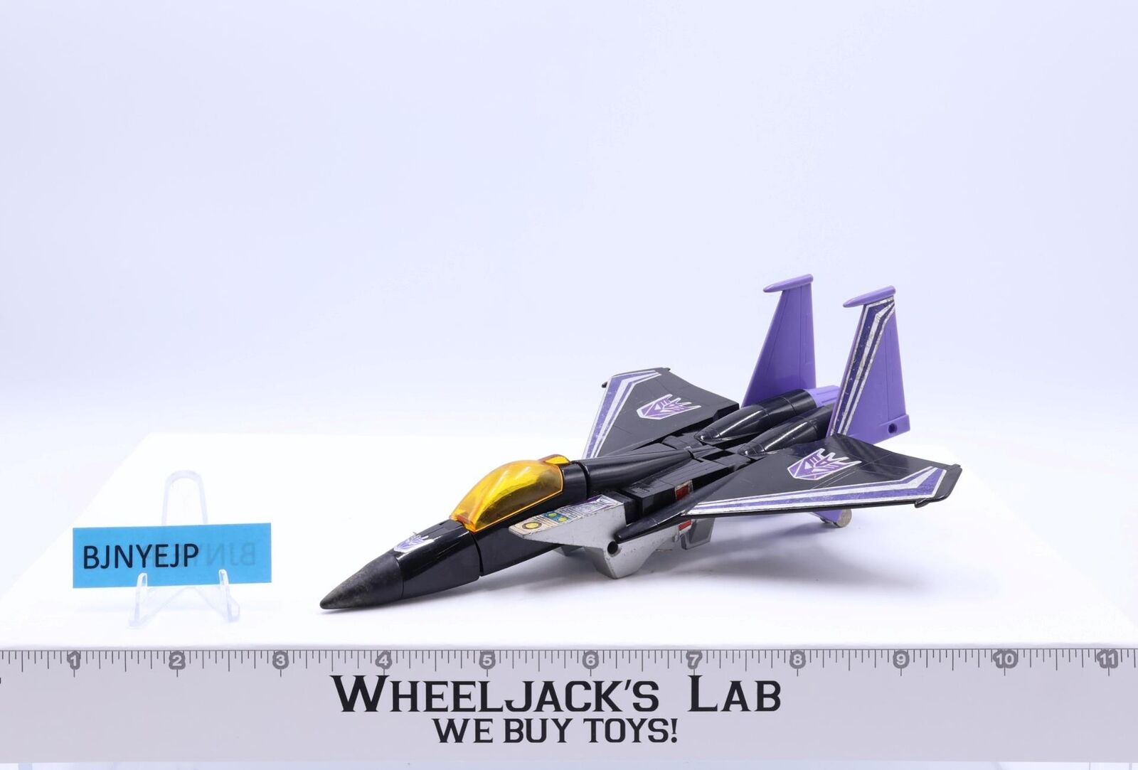 Skywarp 1984 Vintage G1 Transformers F-15 Fighter Hasbro Action Figure ...
