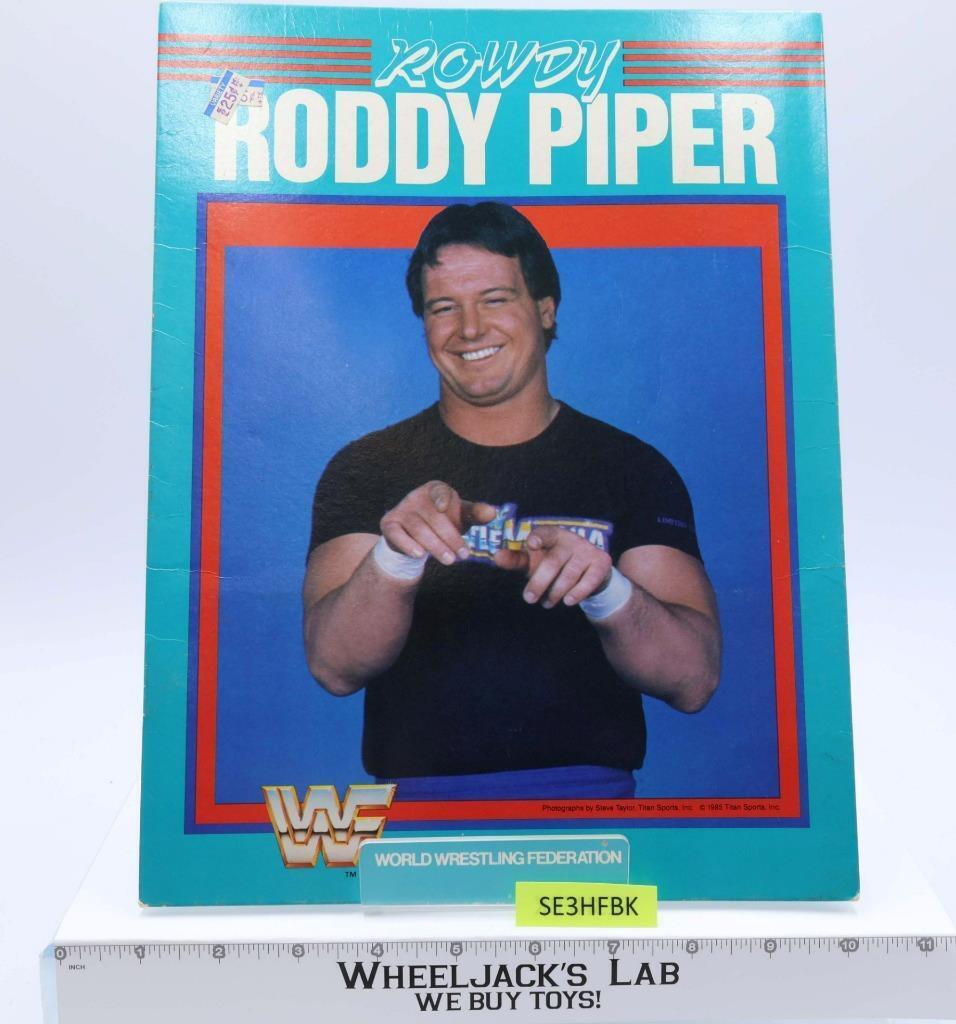 Rowdy Roddy Piper Portfolio Folder WWF 1985 Titan Sports Vintage ...