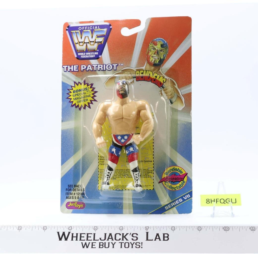 The Patriot Bend-Ems WWF 1997 Just Toys 4.5" NEW MOSC SEALED ...