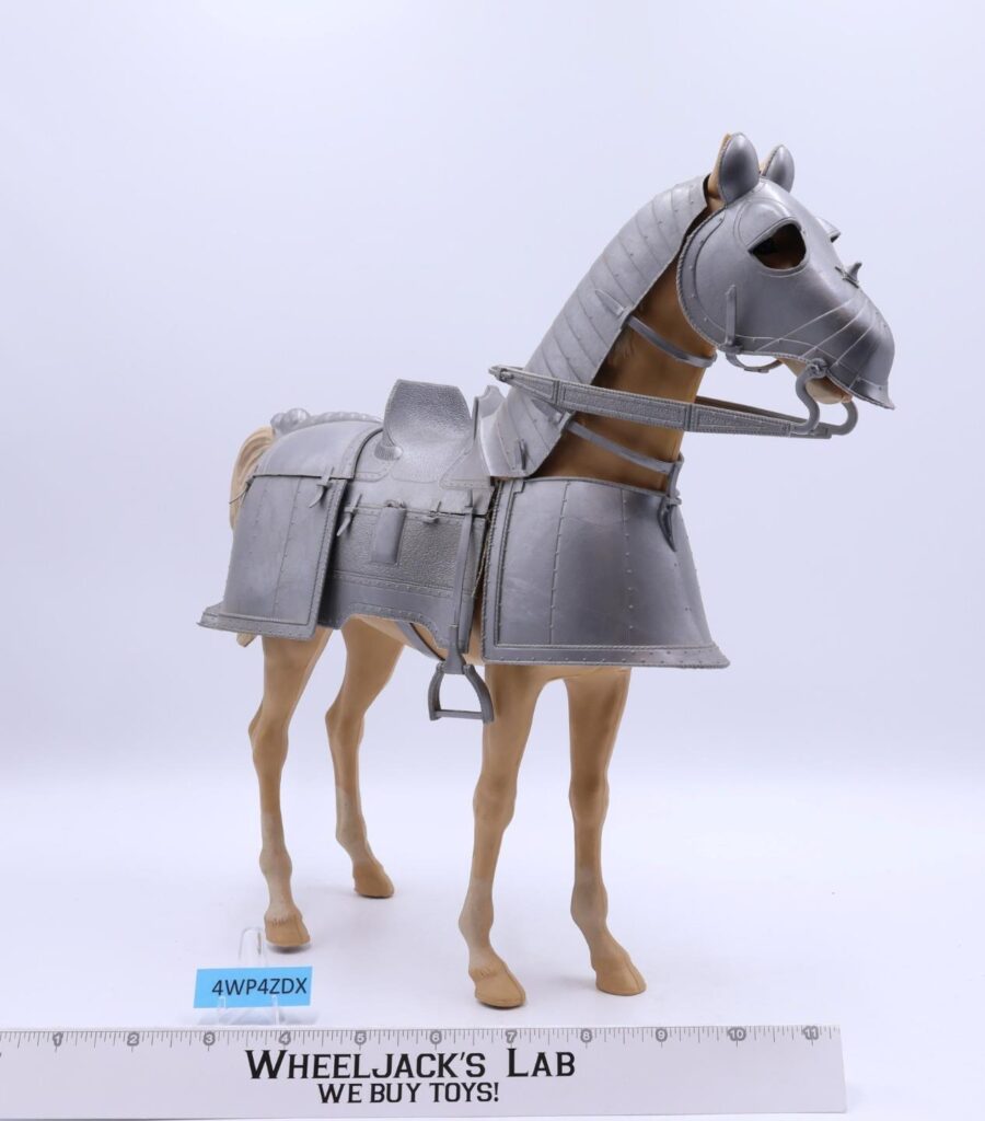 Silver Valor Horse w/ Armor Sir Stuart Noble Knight 1960s Marx Vintage ...